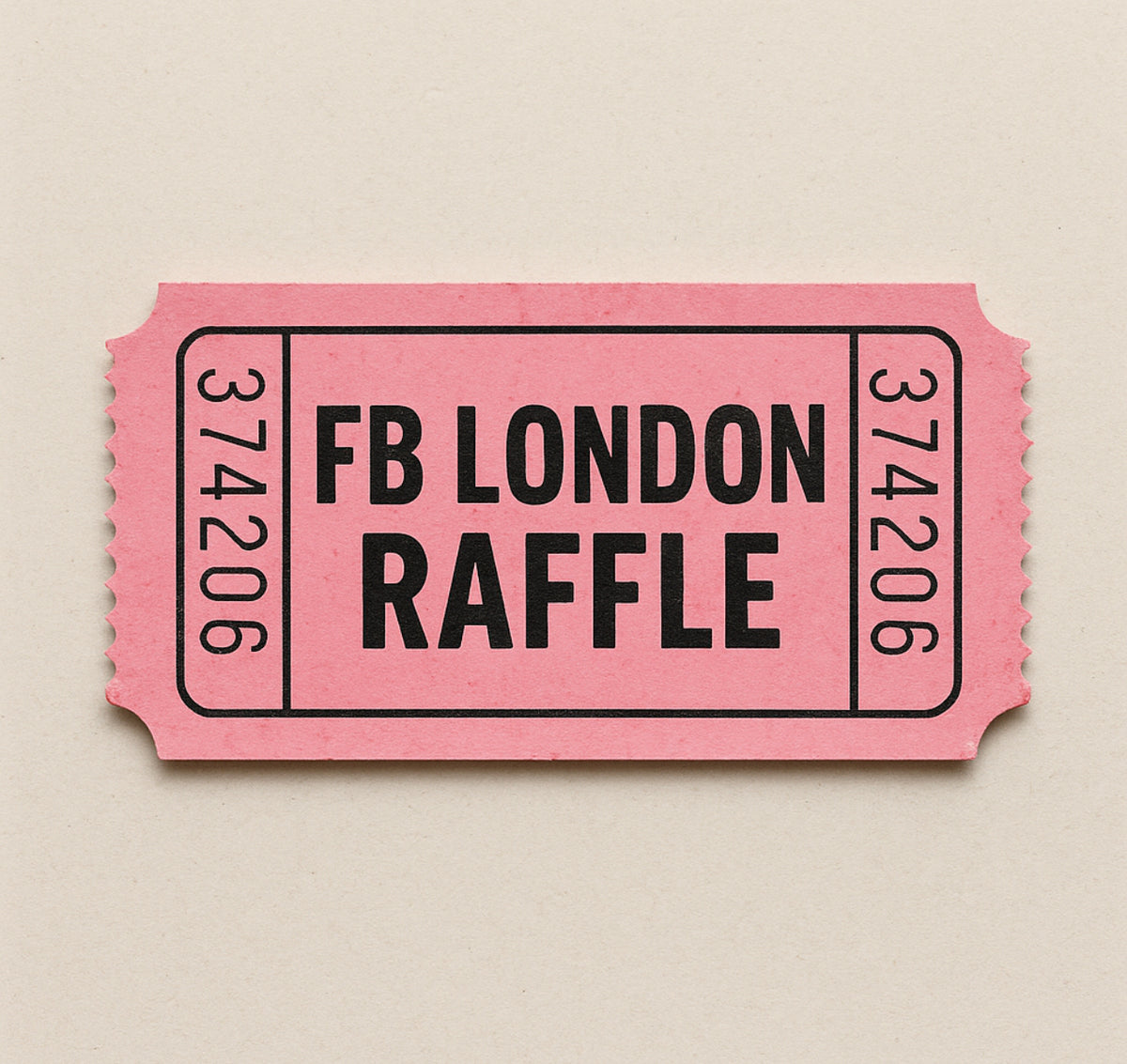 RAFFLE TICKET - 1 PER ORDER– FB LONDON